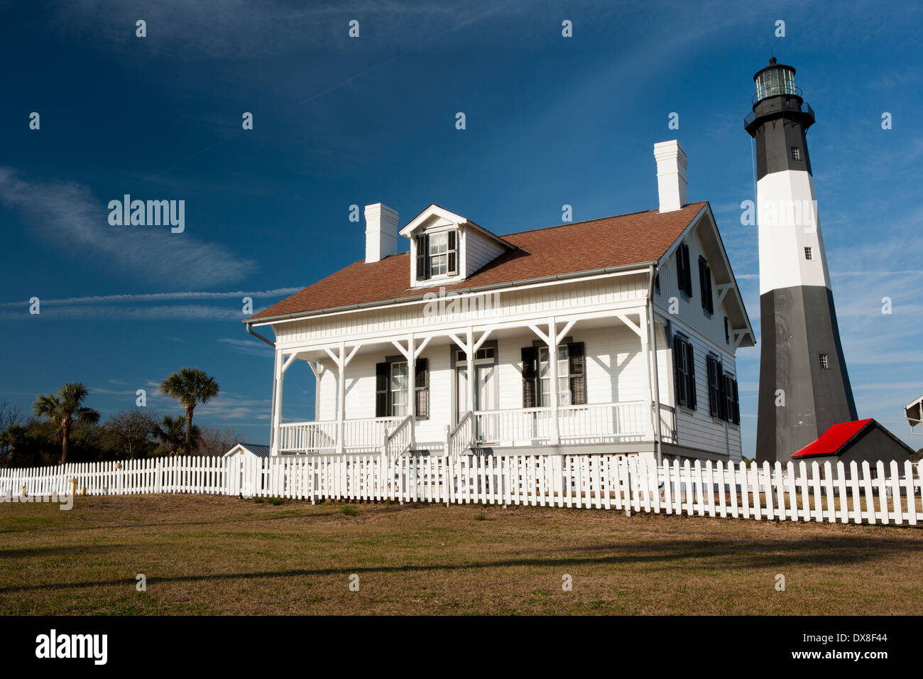 Tybee Lighthouse - Tybee Island, Georgia USA Stock Photo - Alamy