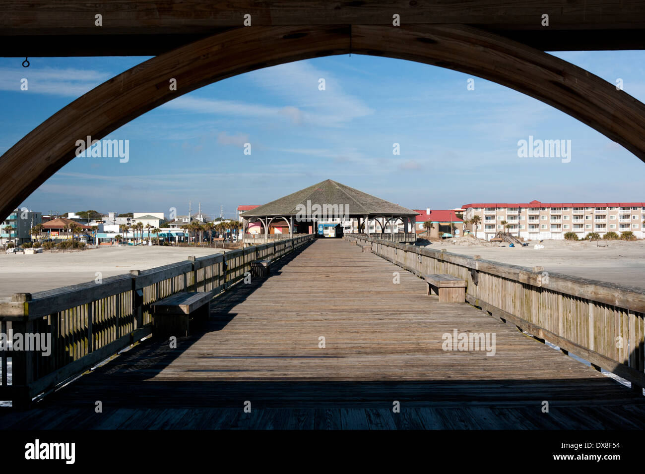 Tybee Island Pier - Tybee Island, Georgia USA Stock Photo - Alamy