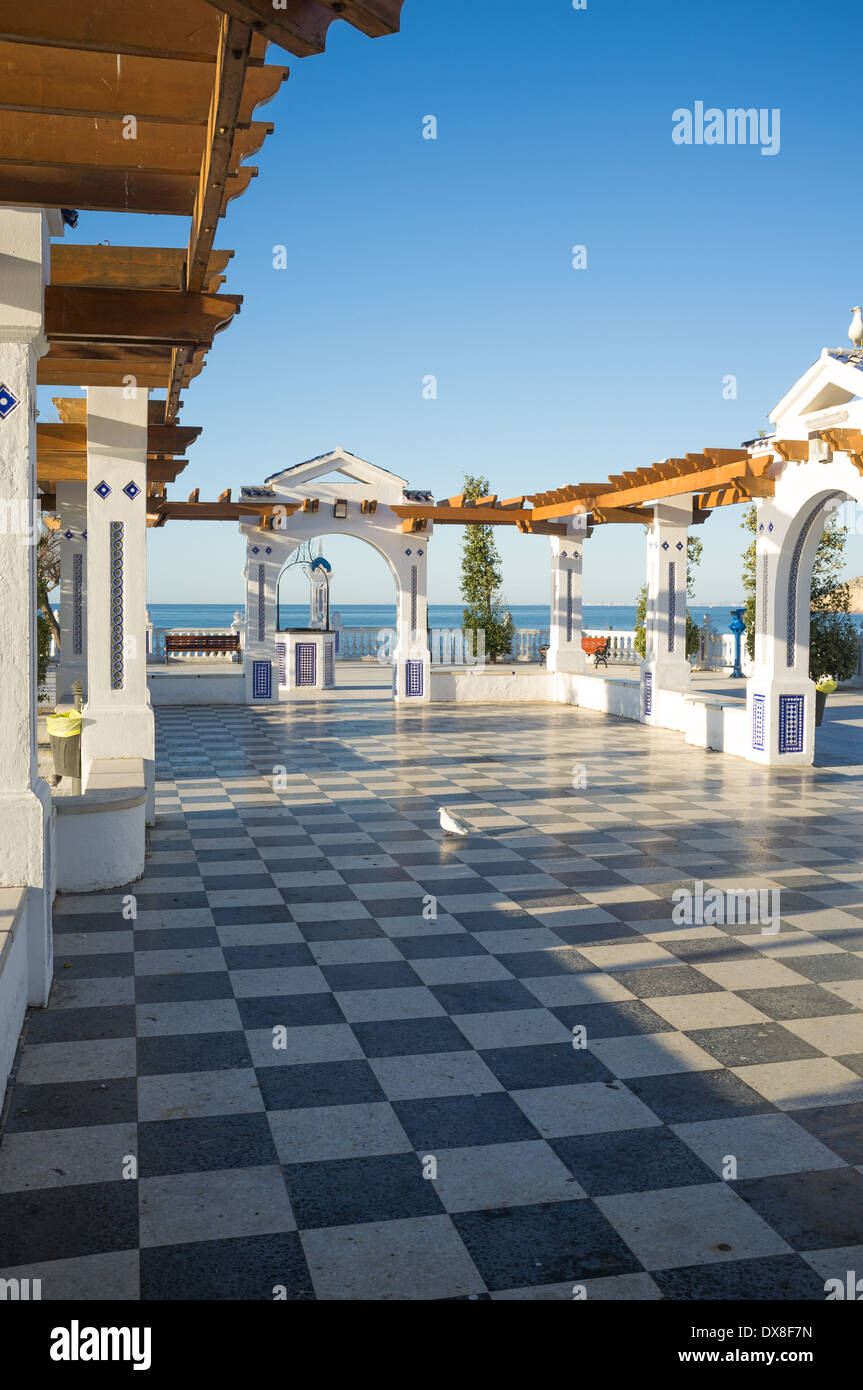 Benidorm old town landamark square in Andalusian style Stock Photo - Alamy
