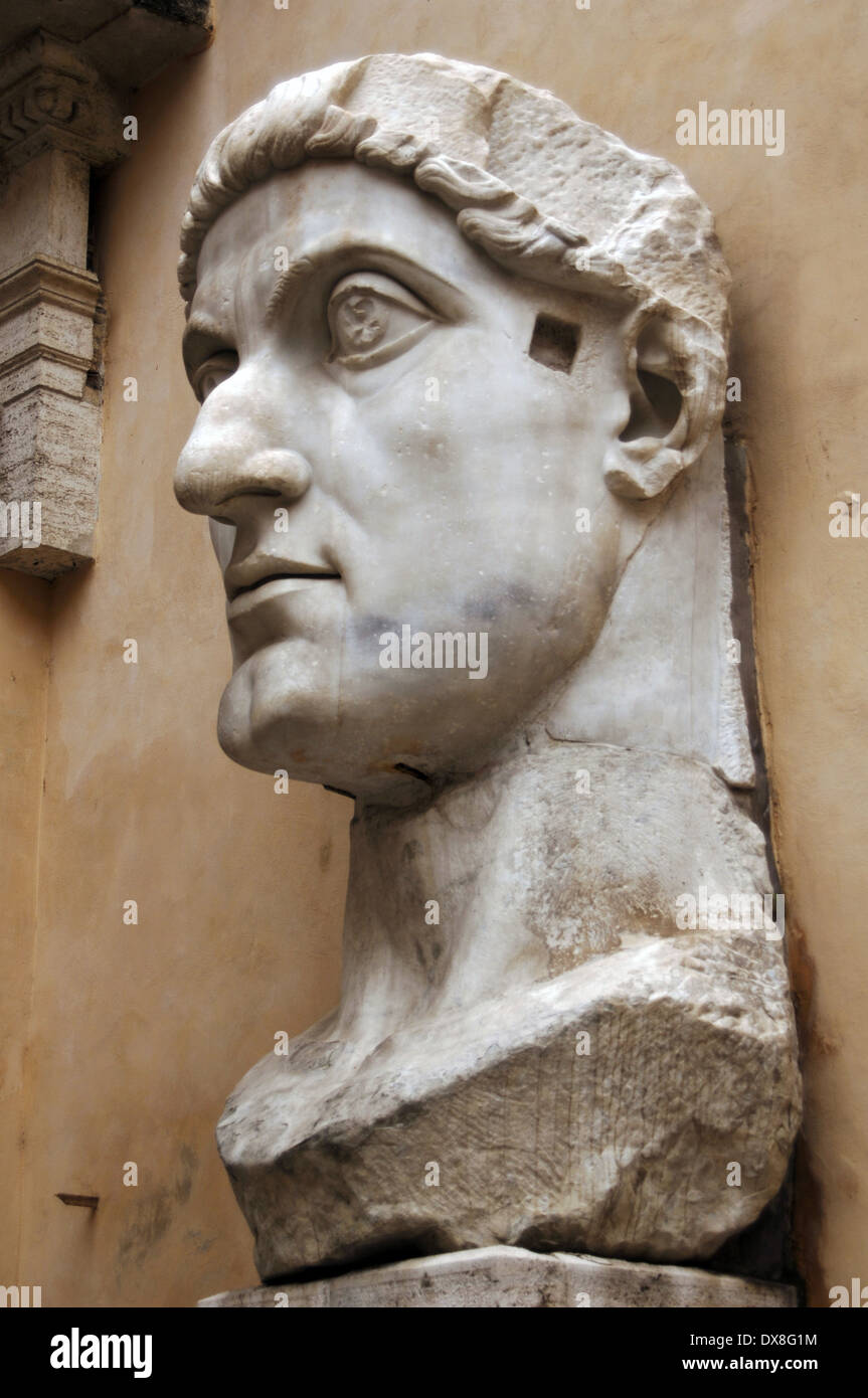 Constantine I, The Great (272-337). Roman Emperor. Bust of Constantine ...