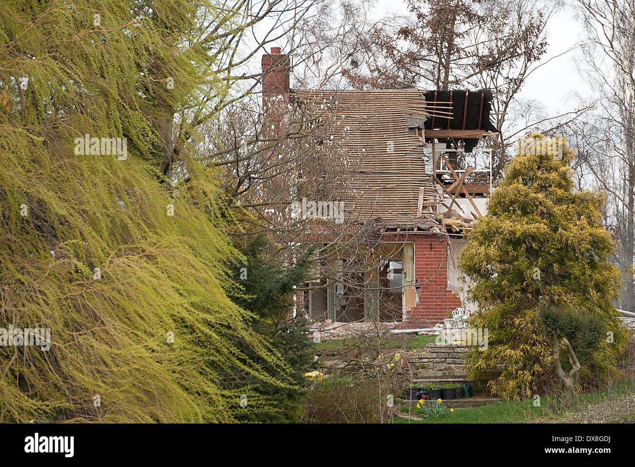 Percy Throwers old house Demolished Stock Photo - Alamy