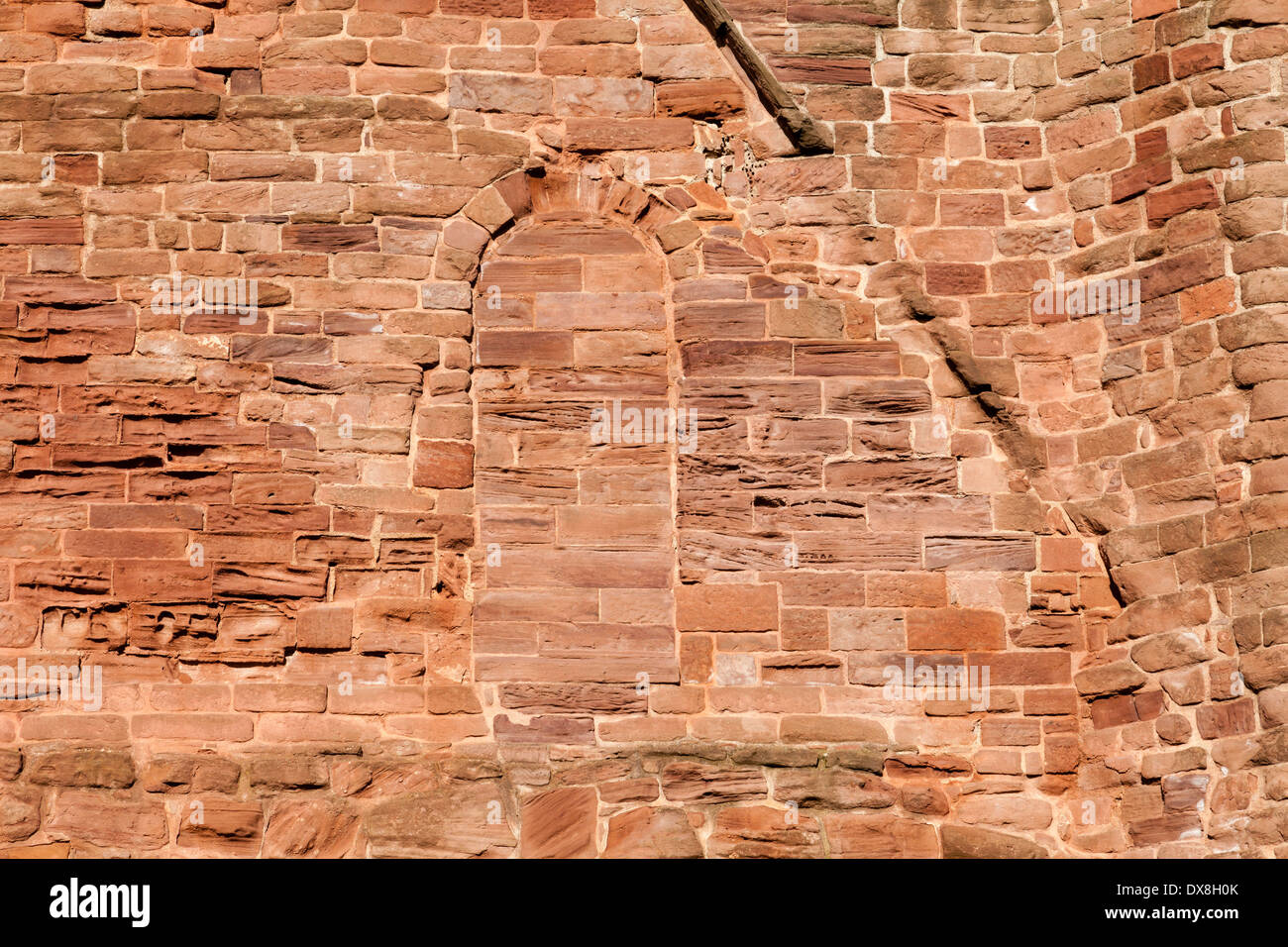 Section of abbey wall Stock Photo - Alamy