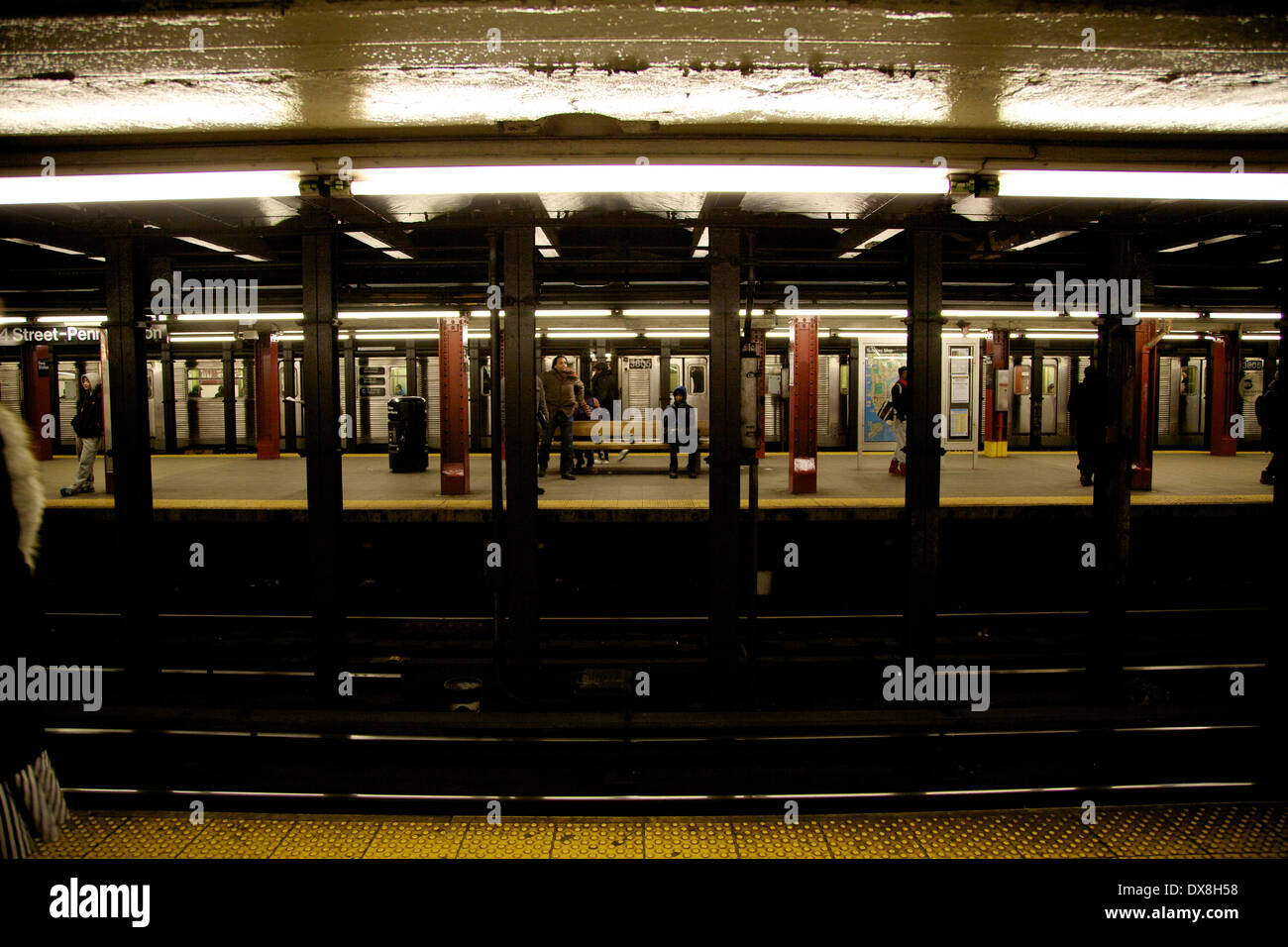 Interior of NYC Subway station Stock Photo - Alamy