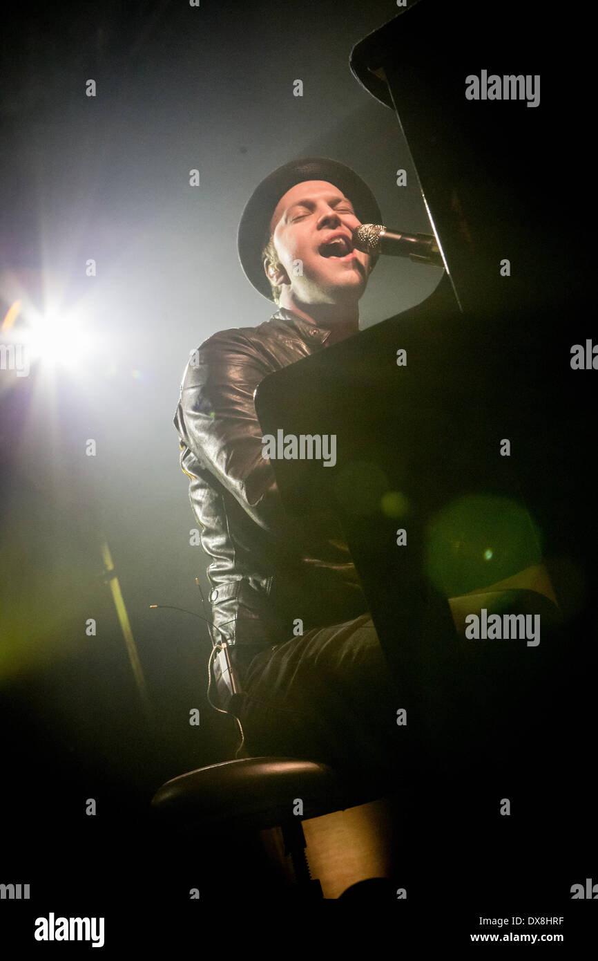 Milan, Italy. 19th March 2014. The American pop-rock singer GAVIN ...