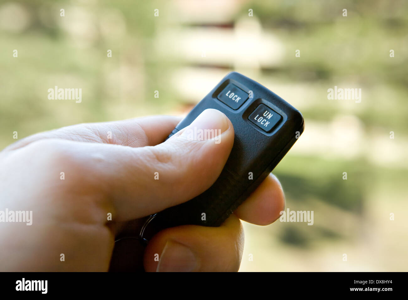 Remote Car lock Stock Photo - Alamy