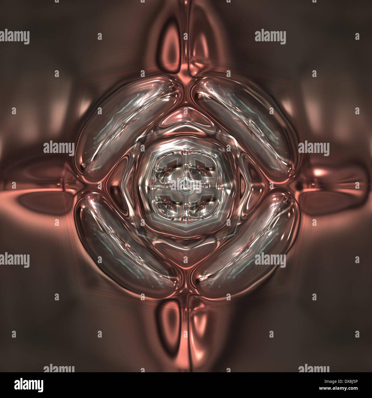 Wonderful abstract illustrated glass object Stock Photo - Alamy