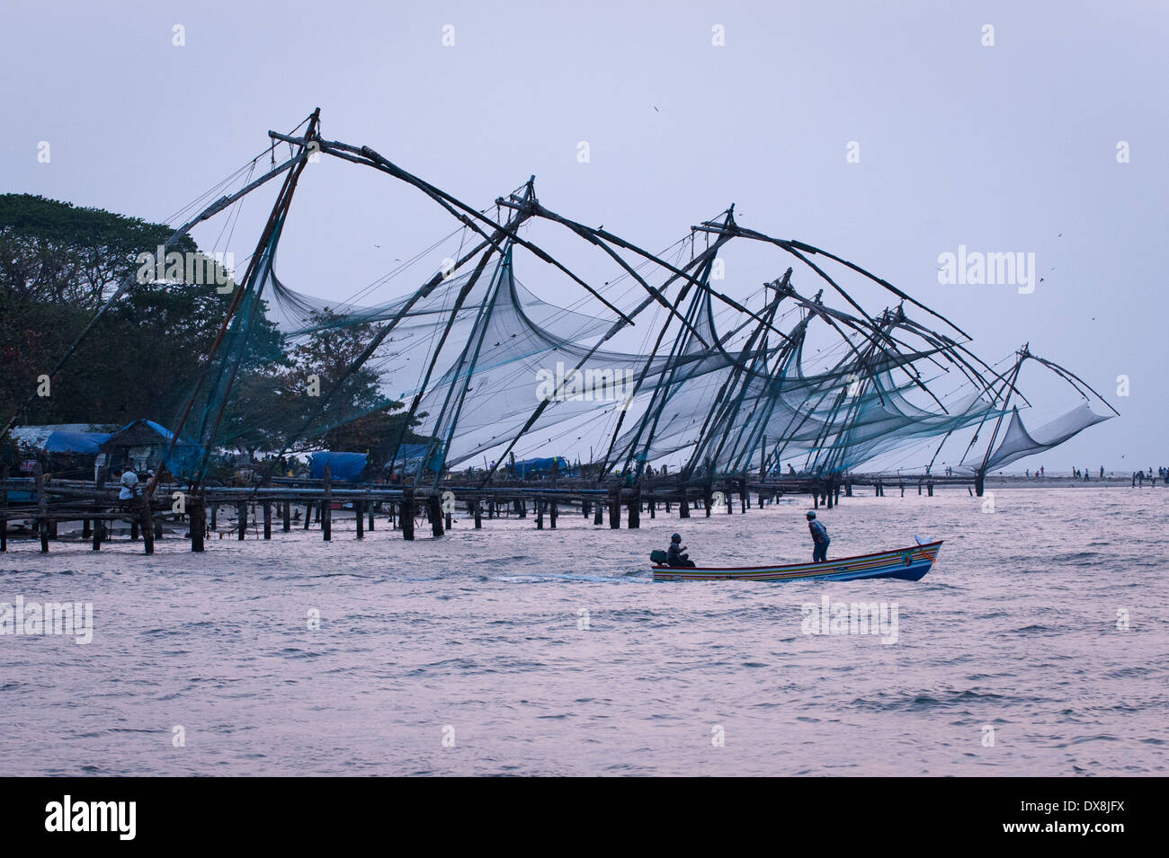 South Southern India Kerala Fort Cochin Kochi Chinese Fishing Nets ...