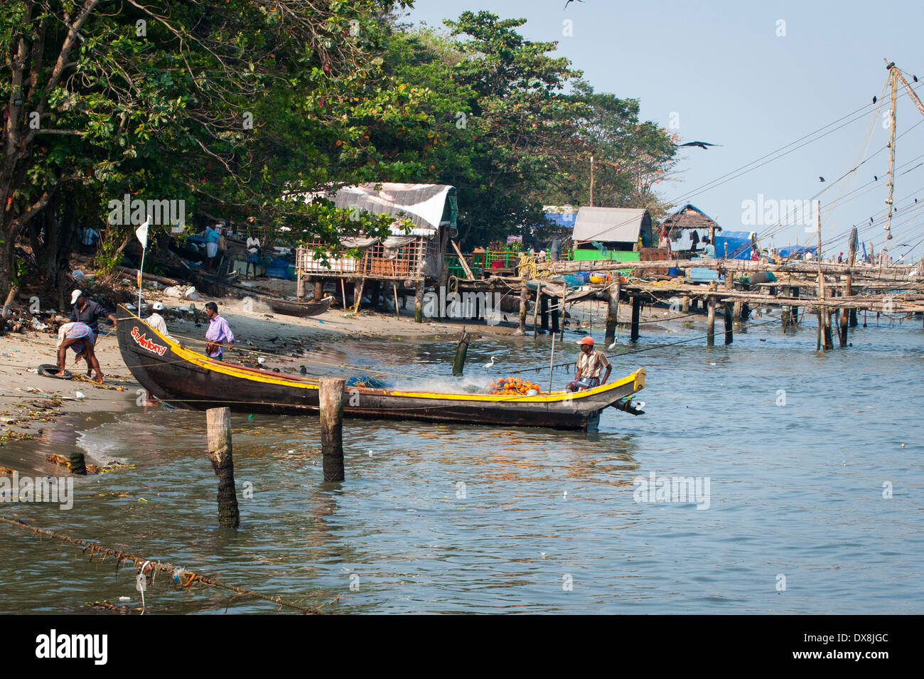 South Southern India Kerala Fort Cochin Kochi Chinese Fishing Nets ...