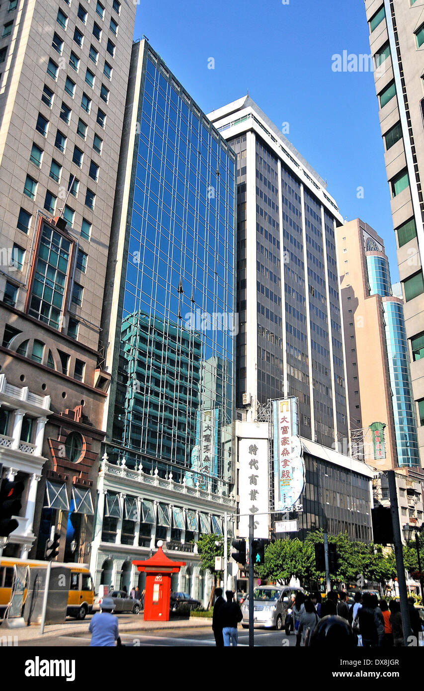 street scene downtown Macau China Stock Photo - Alamy