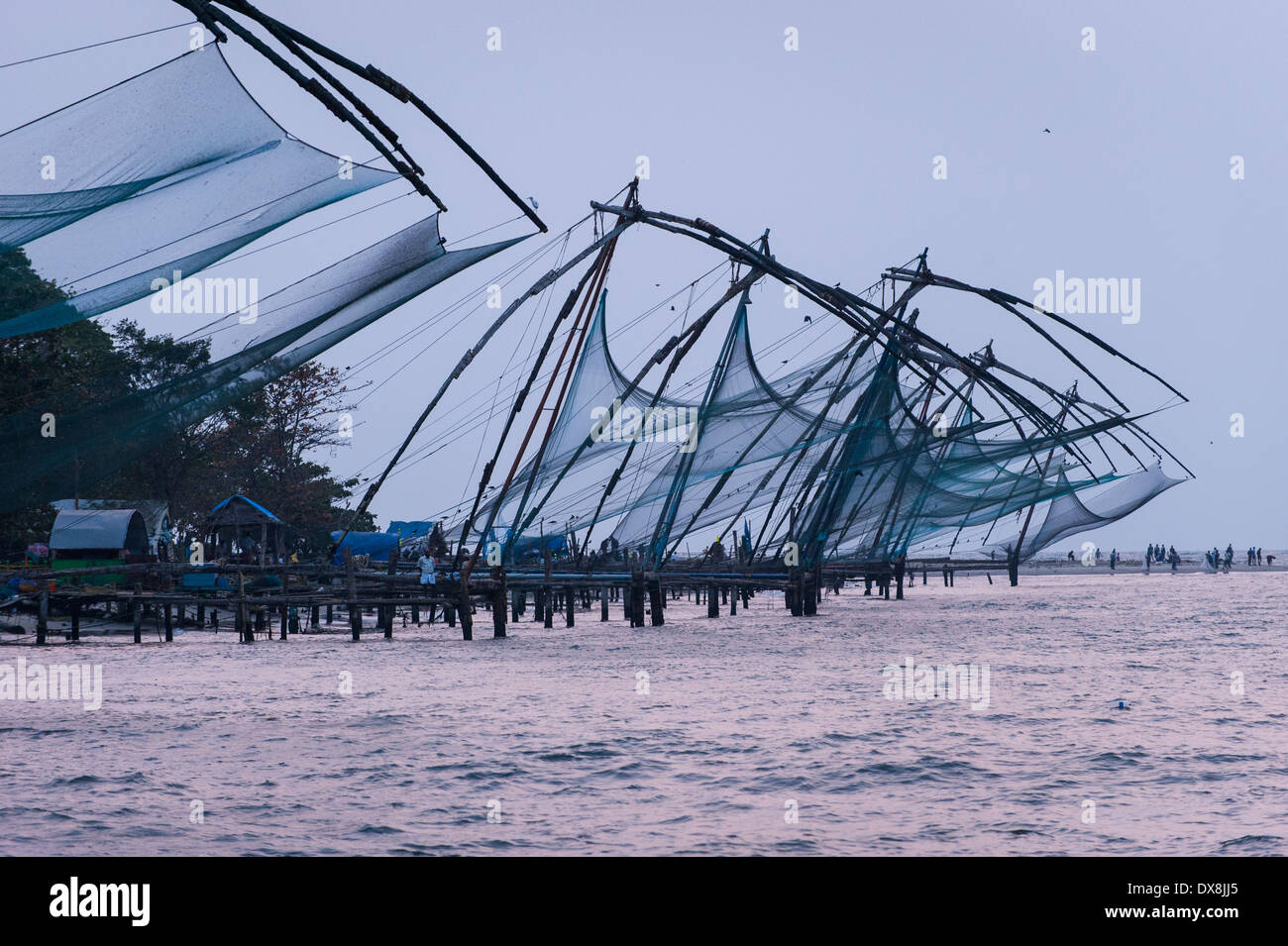 South Southern India Kerala Fort Cochin Kochi Chinese Fishing Nets ...