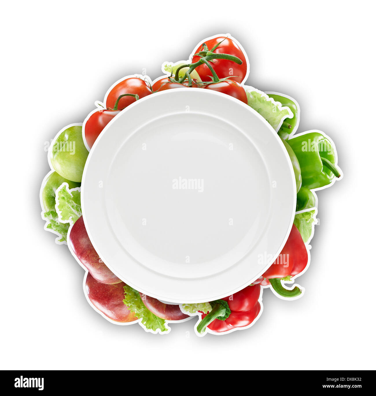 colorful fresh fruits and vegetables Stock Photo - Alamy