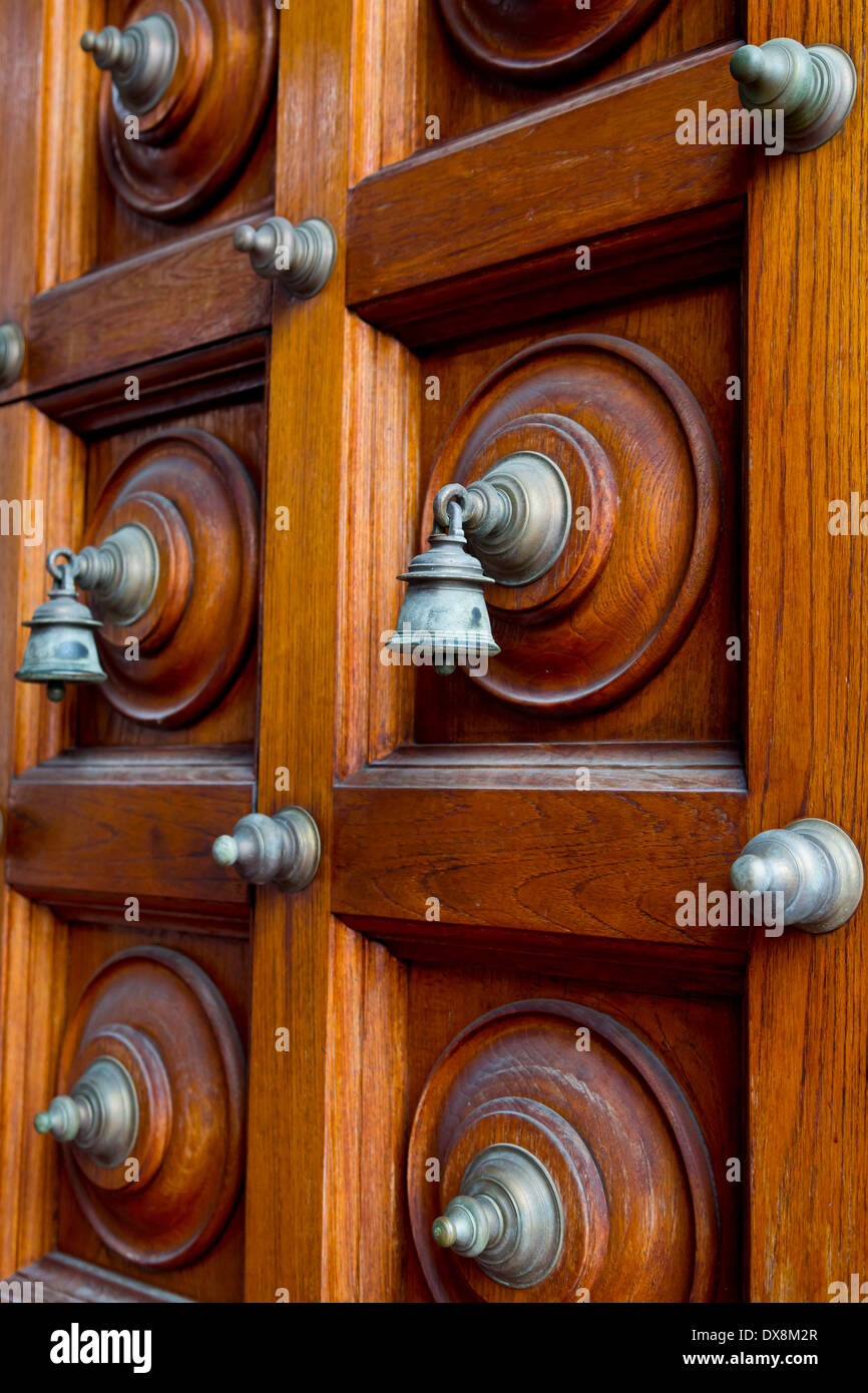 Wooden Entrance Door of the Sri Srinivasa Perumal Temple in Singapore ...
