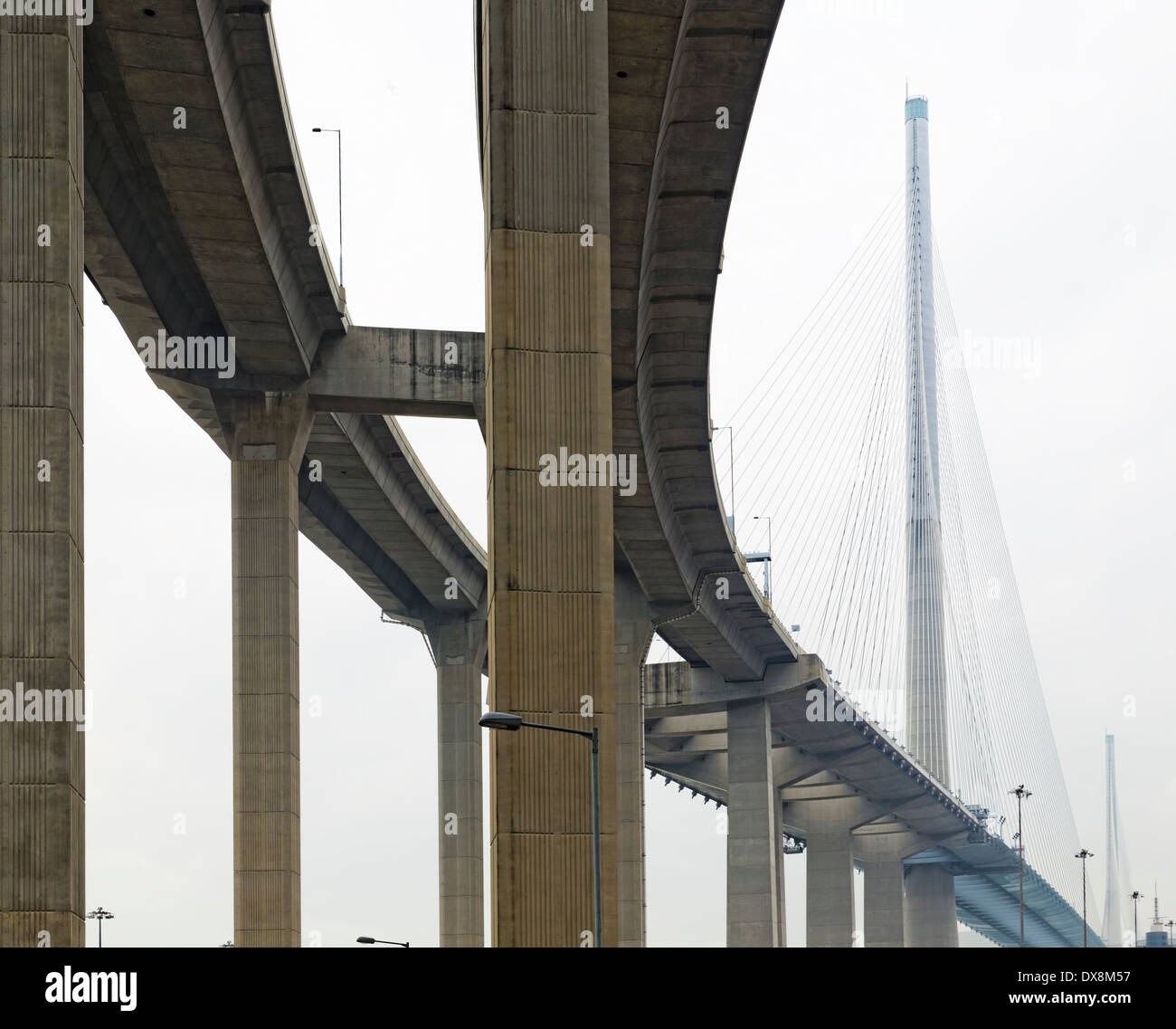 high way bridge under view Stock Photo - Alamy