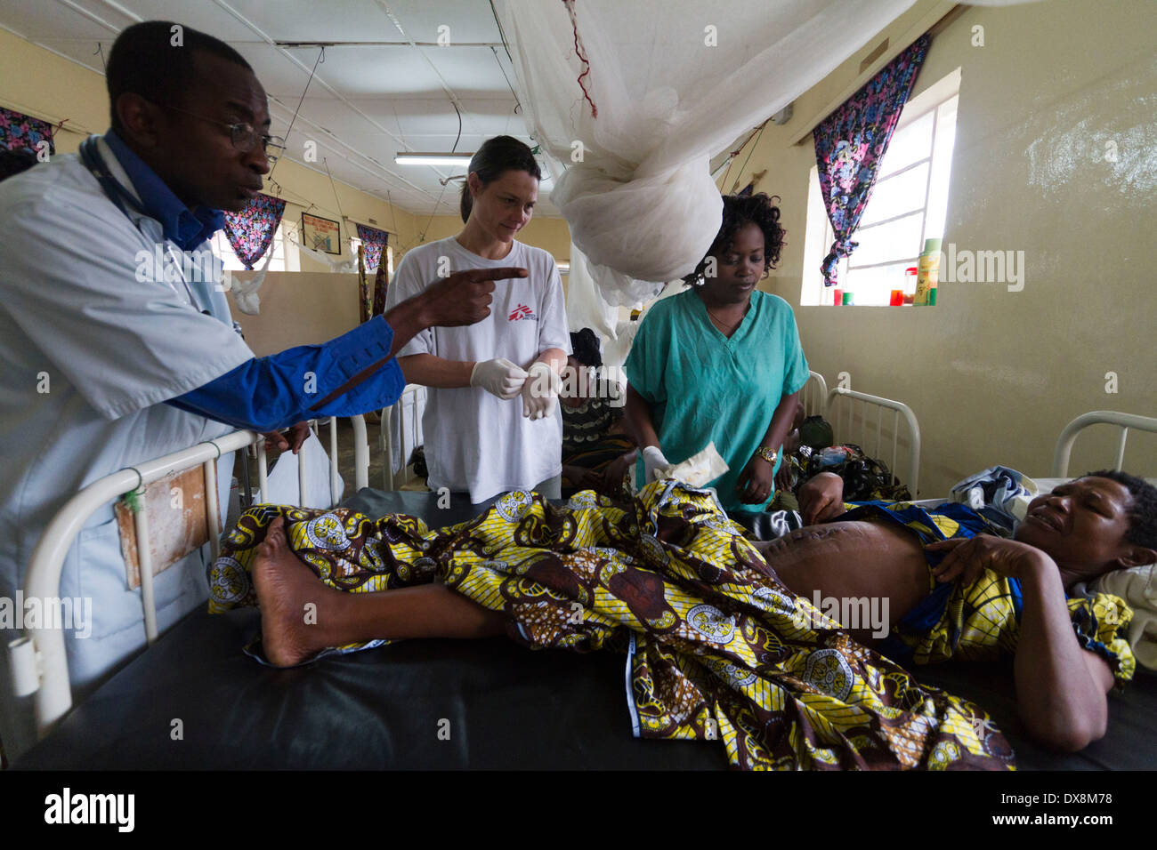 care in the MSF hospital ,Rutshuru,North Kiwu ,DRC,Democratic Republic ...