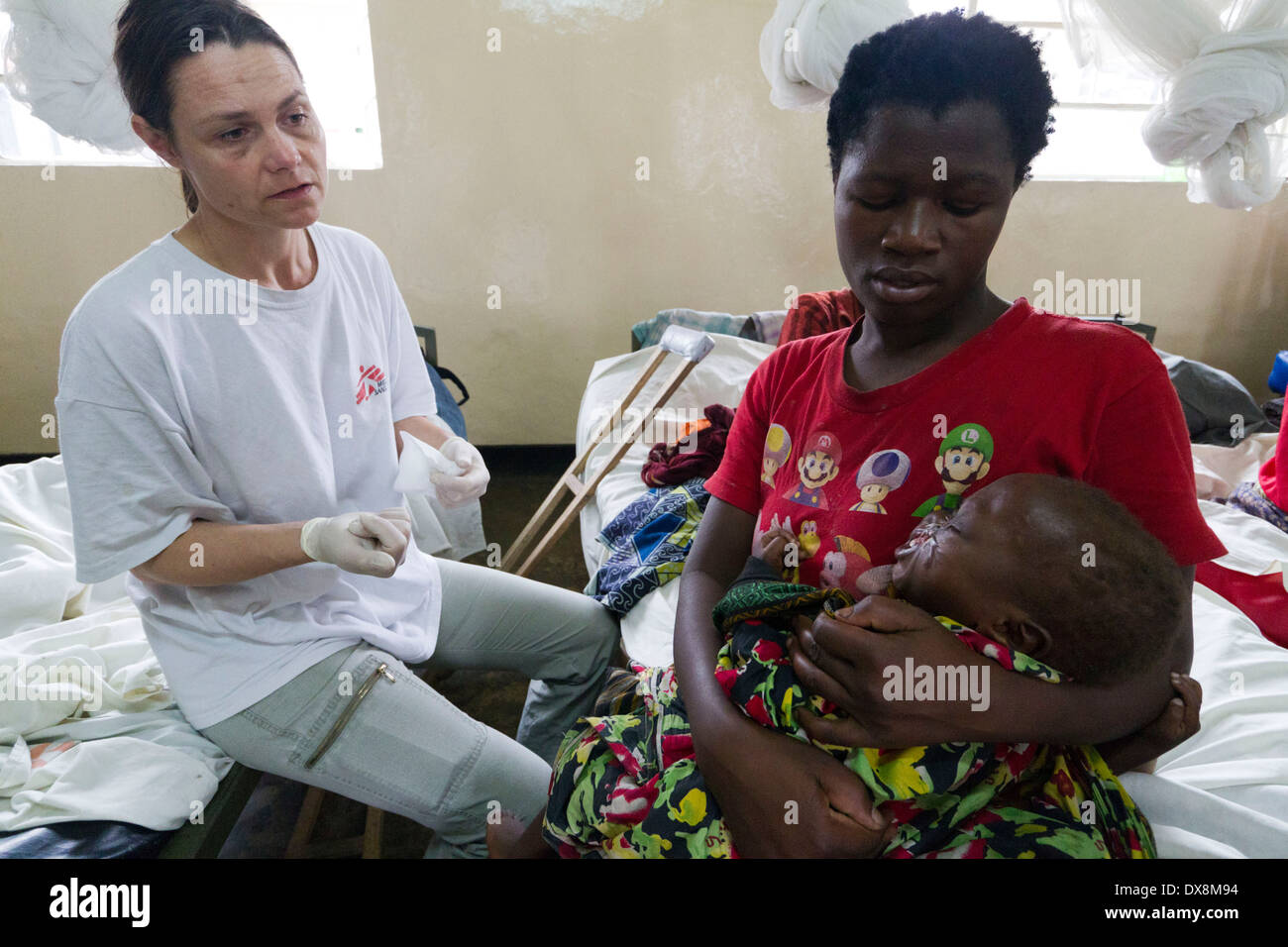 care in the MSF hospital ,Rutshuru,North Kiwu ,DRC,Democratic Republic ...