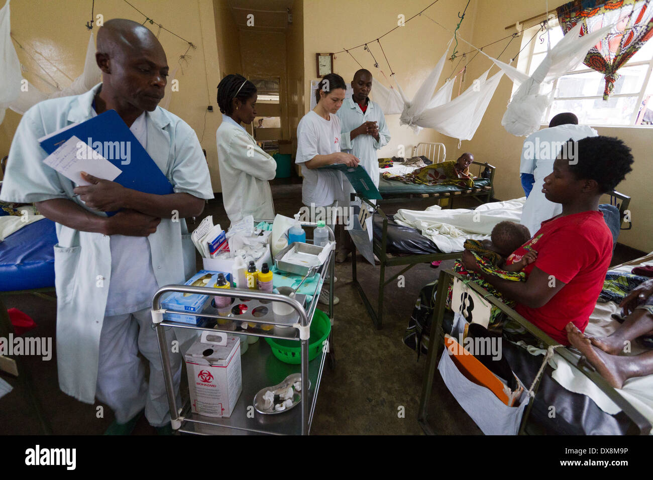 care in the MSF hospital ,Rutshuru,North Kiwu ,DRC,Democratic Republic ...