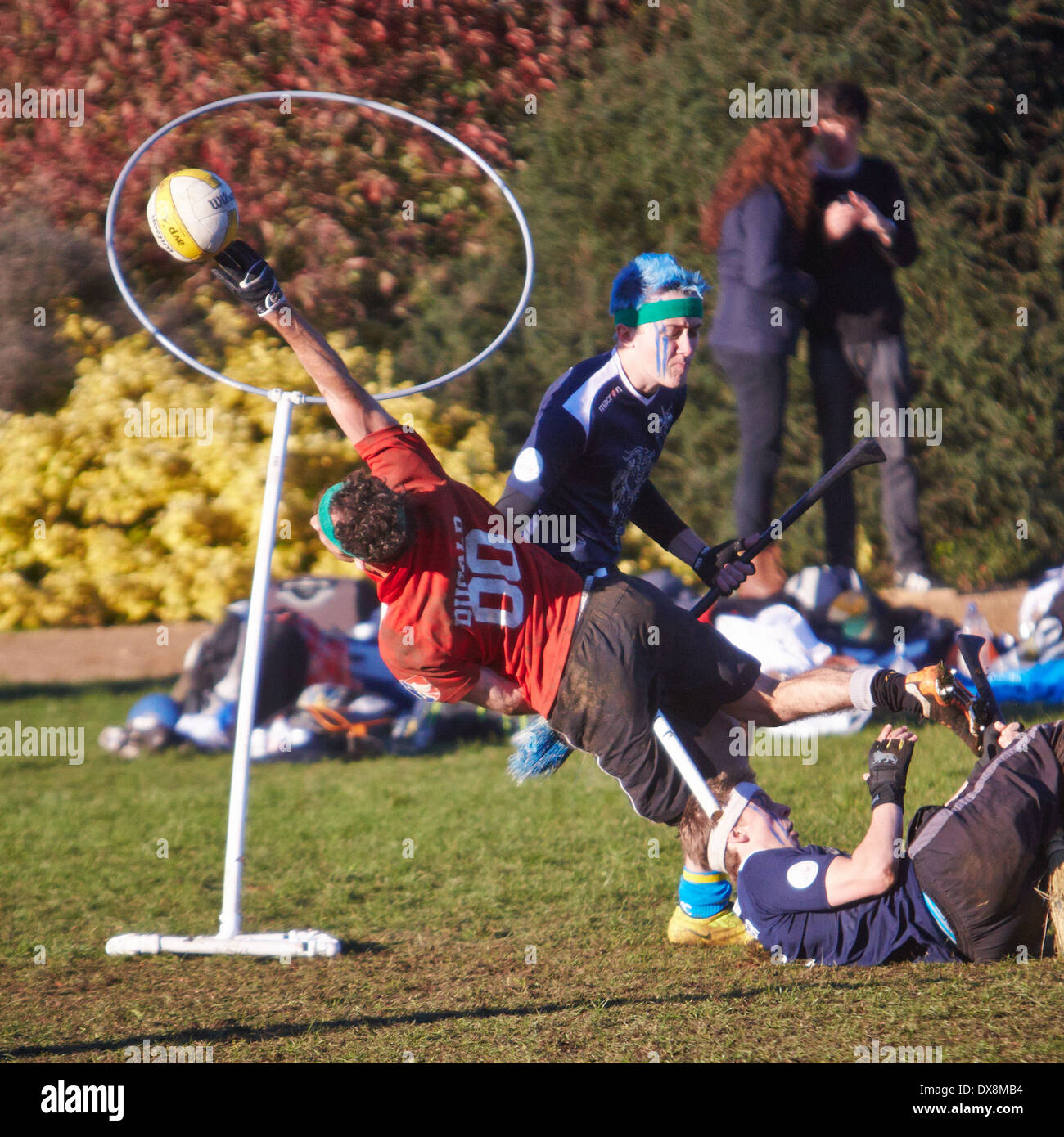 University students take part in the inaugural Quidditch British Cup in ...