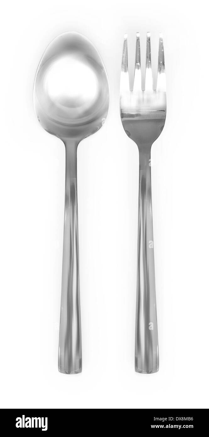 spoon and fork Stock Photo - Alamy