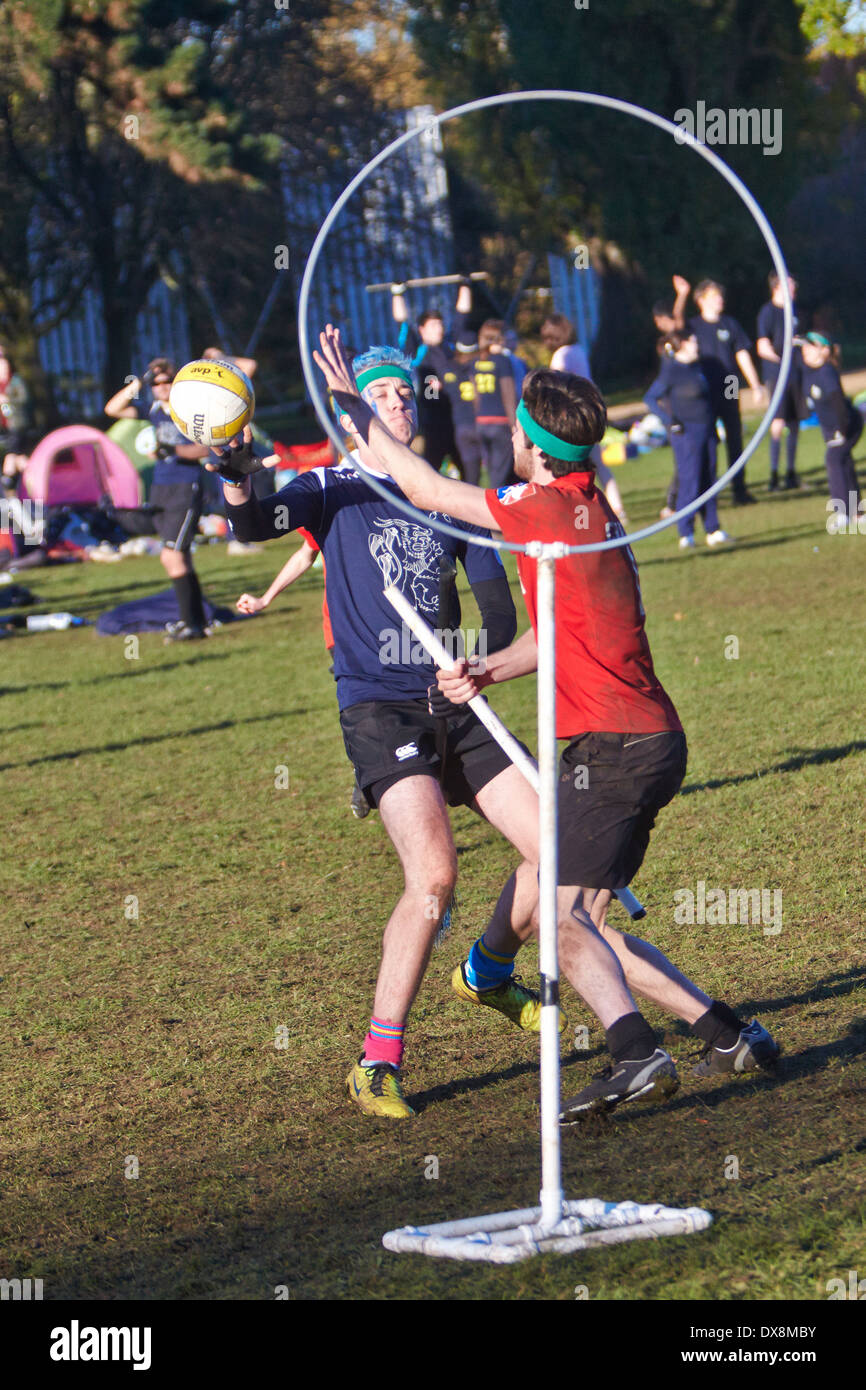 University students take part in the inaugural Quidditch British Cup in ...