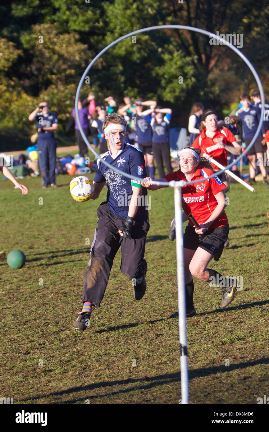 University students take part in the inaugural Quidditch British Cup in ...