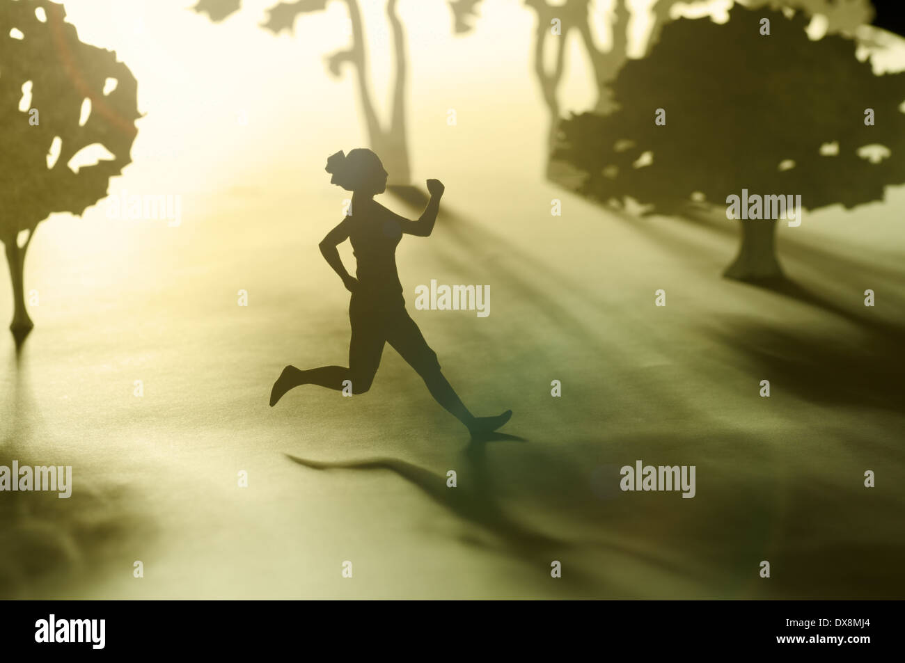 paper people are doing different activities Stock Photo - Alamy
