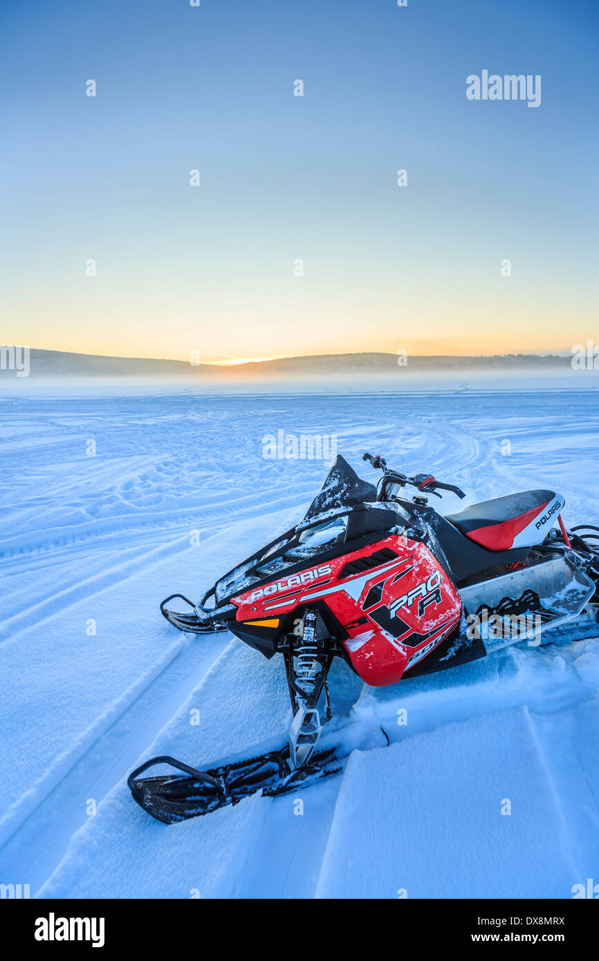 Snowmobile, Lapland, Sweden Stock Photo - Alamy