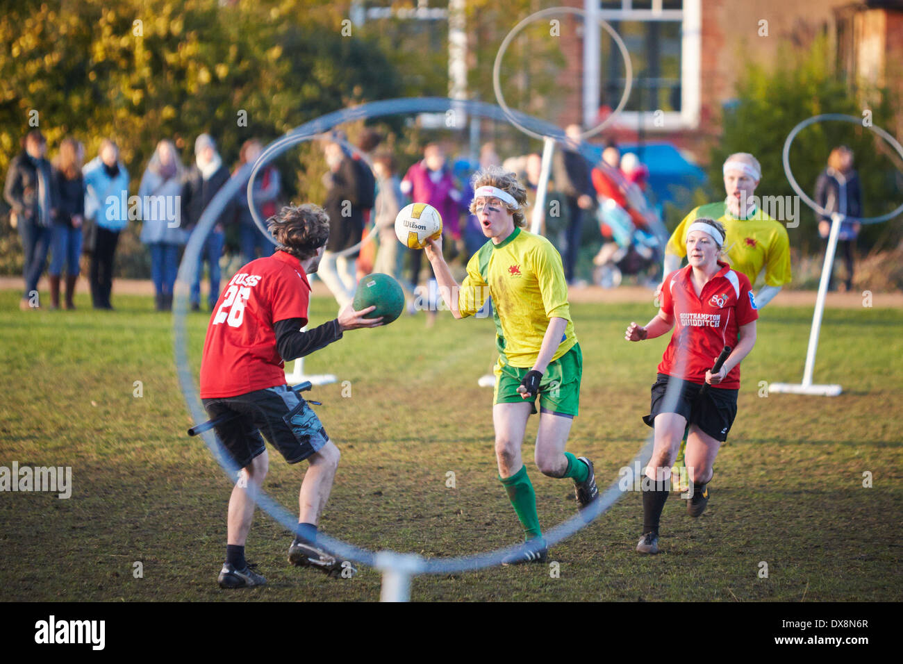 University students take part in the inaugural Quidditch British Cup in ...