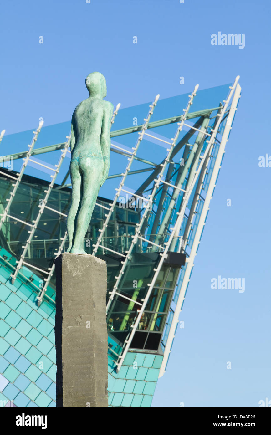 A sculpture entitled "Voyage" looking out to sea from Victoria Pier in ...