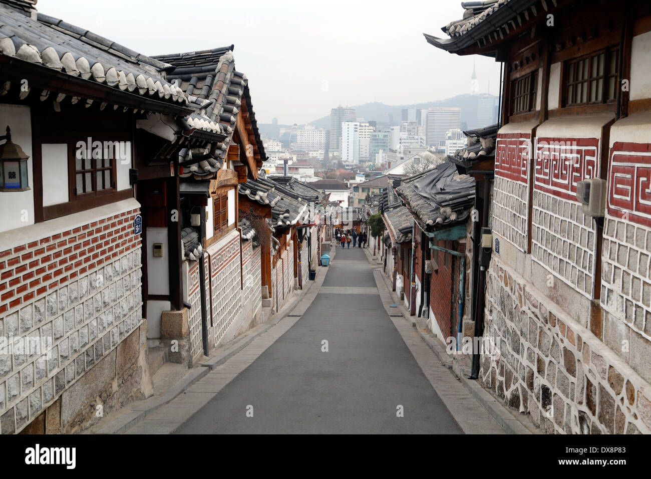 Korean traditional Hanok village in Seoul, South Korea Stock Photo - Alamy