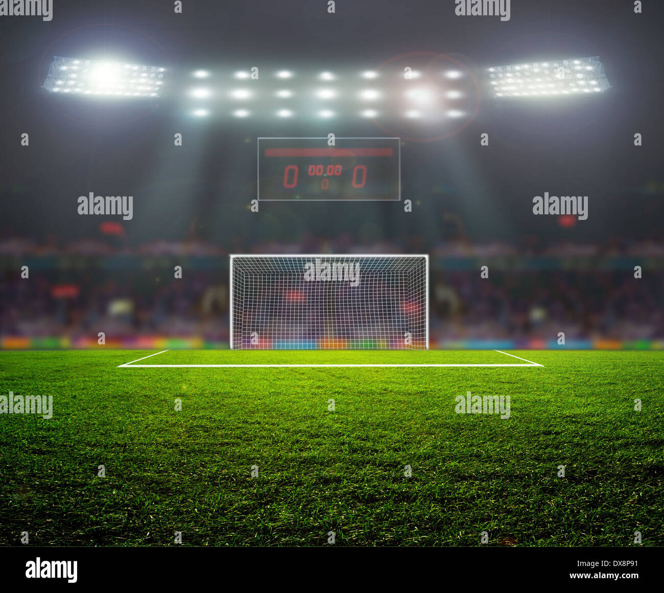 On the stadium. abstract football or soccer backgrounds Stock Photo - Alamy