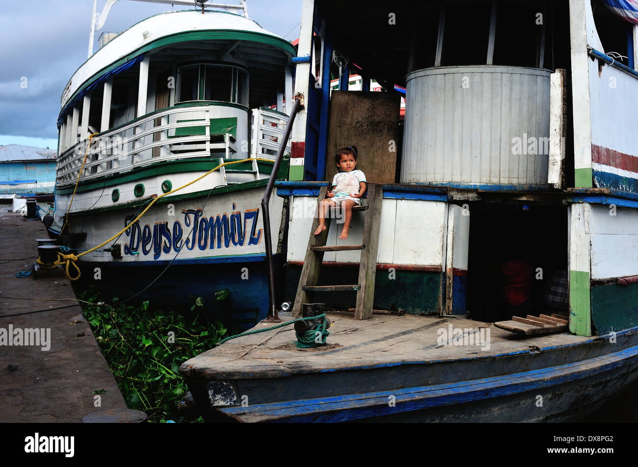 Harbour in TABATINGA. State of Amazonas .BRAZIL Stock Photo - Alamy