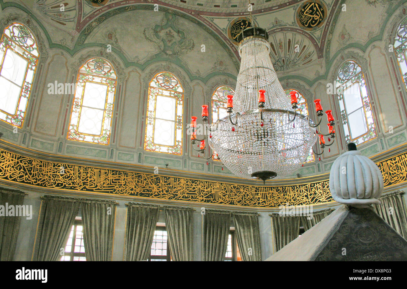 Tomb of Ottoman sultan Abdulhamid I,Istanbul-Interior Stock Photo - Alamy