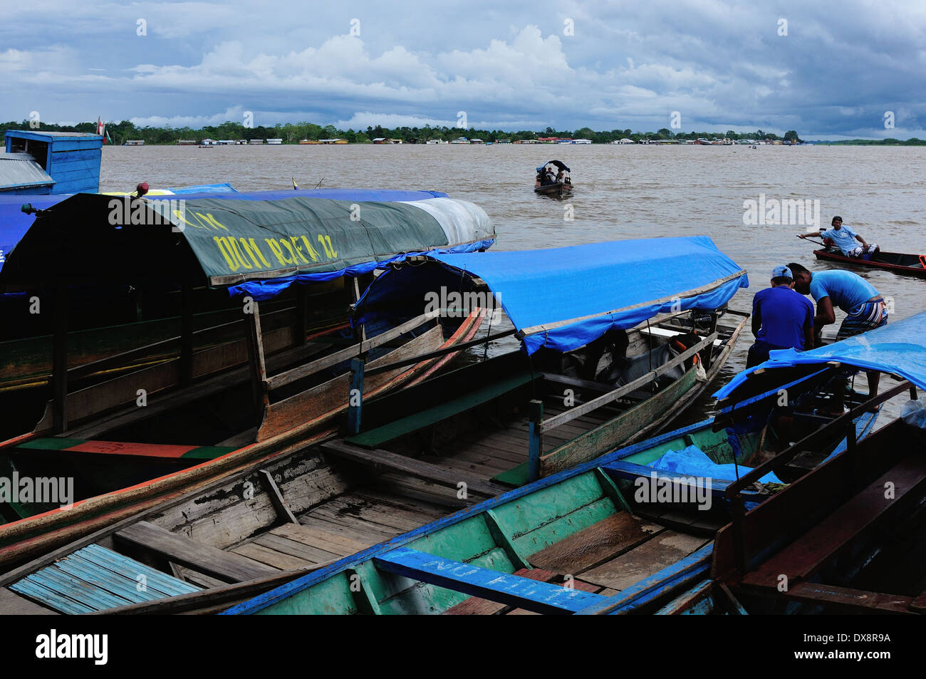 Harbour in TABATINGA. State of Amazonas .BRAZIL Stock Photo - Alamy