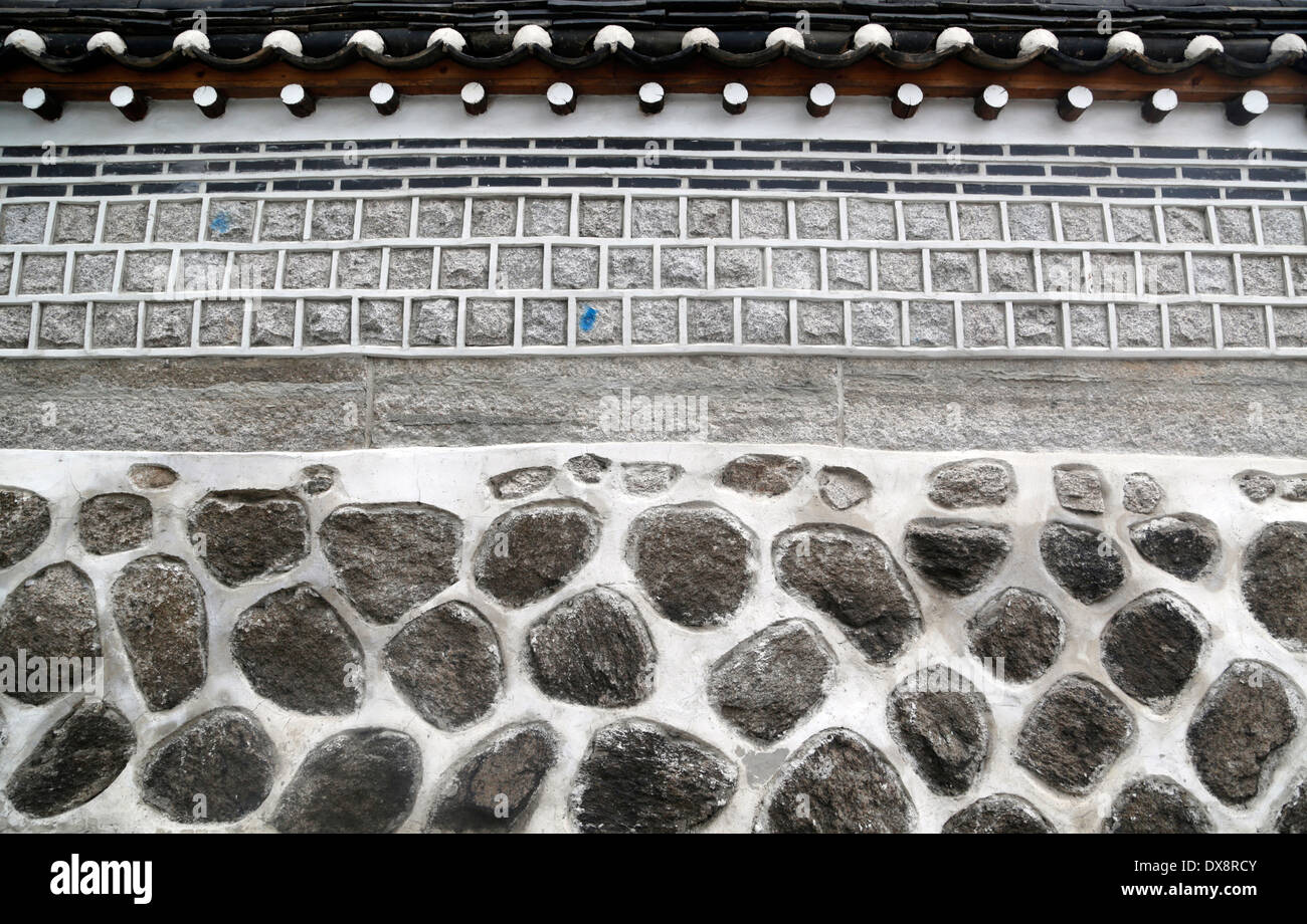 South korea traditional wall hi-res stock photography and images - Alamy