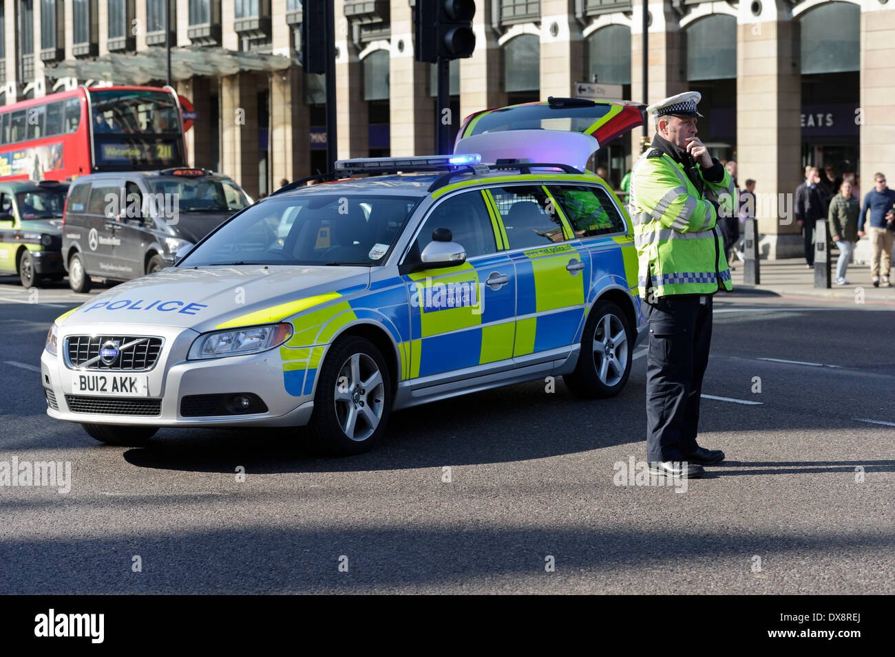 Volvo police car hi-res stock photography and images - Alamy
