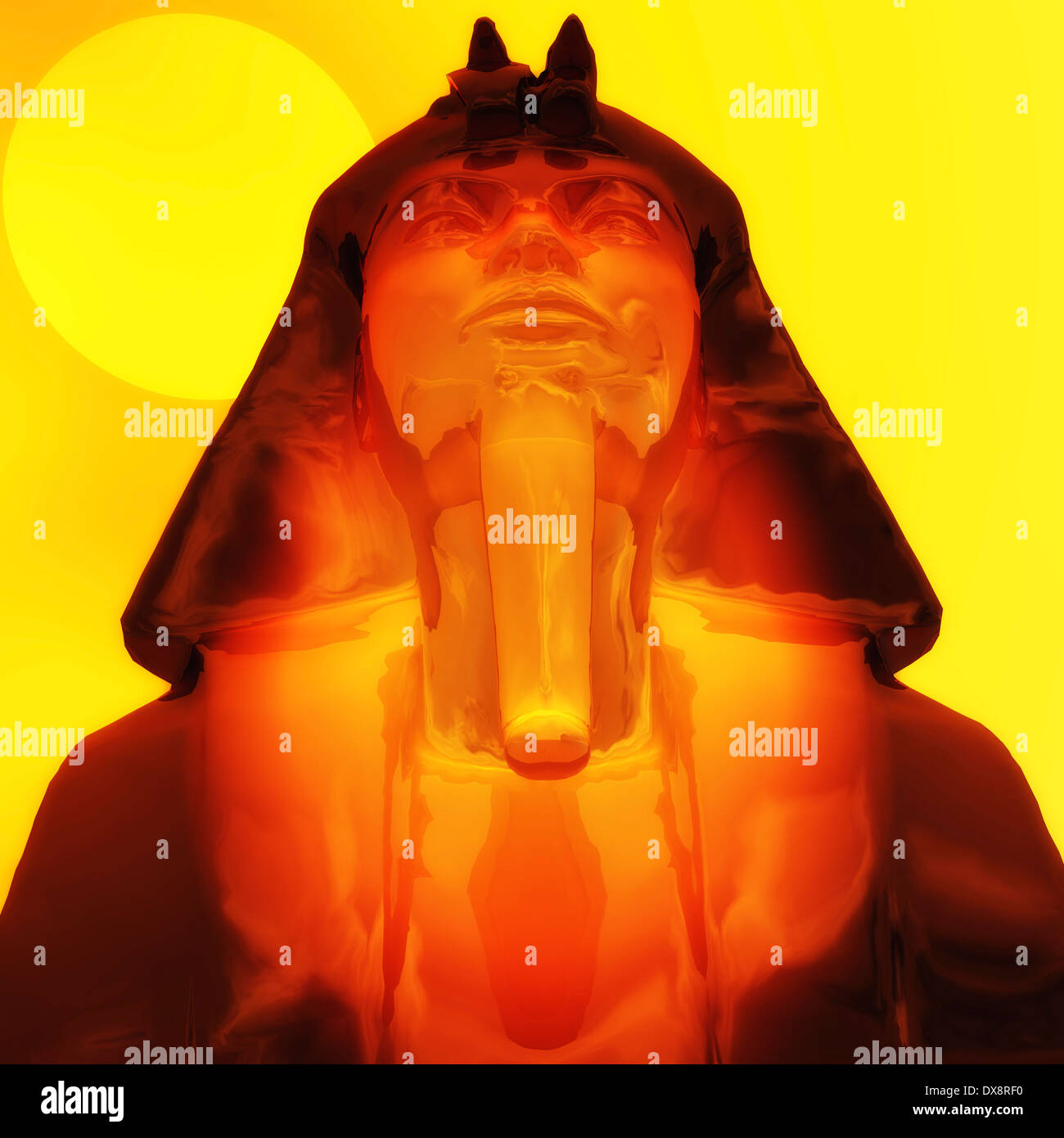 Digital Illustration of Tut Ench Amun Stock Photo - Alamy