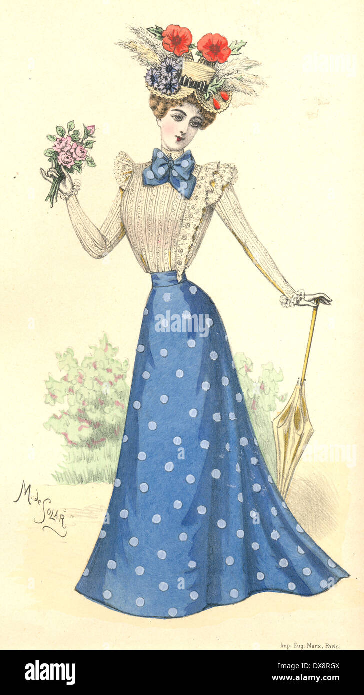 Paris fashion for ladies spring costume Stock Photo - Alamy