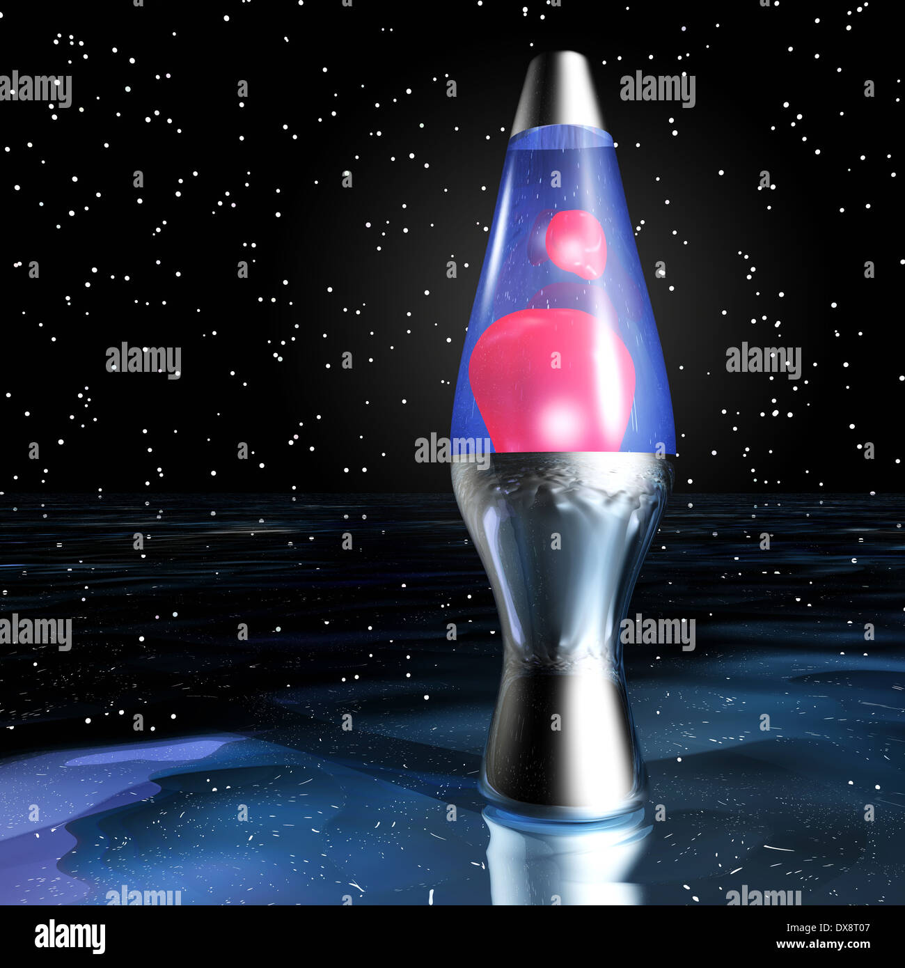 Digital Illustration of a Lava Lamp Stock Photo - Alamy