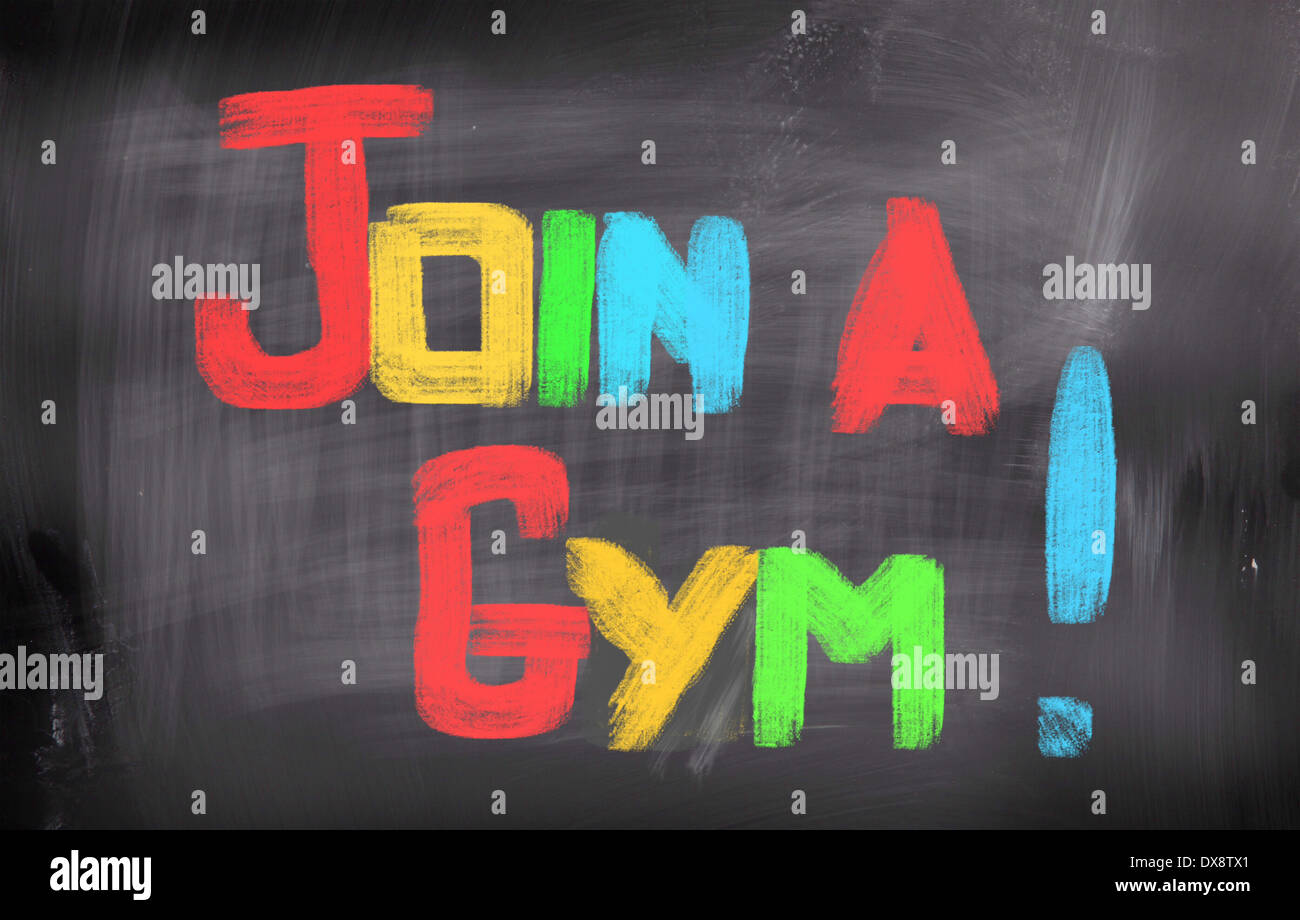 Join A Gym Concept Stock Photo - Alamy