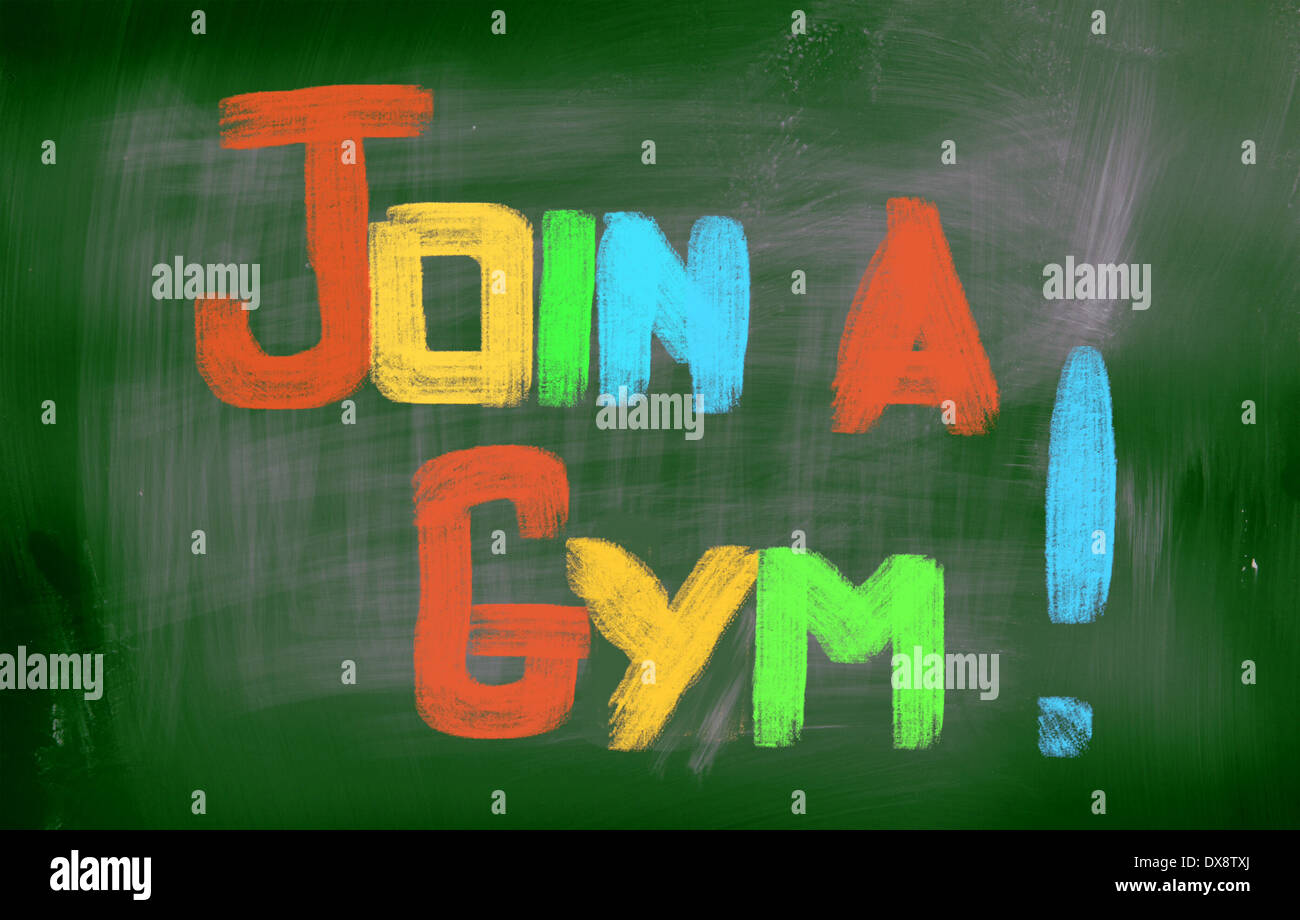 Join A Gym Concept Stock Photo - Alamy