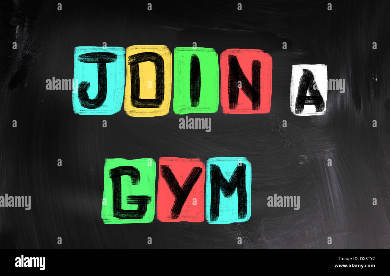 Join A Gym Concept Stock Photo - Alamy