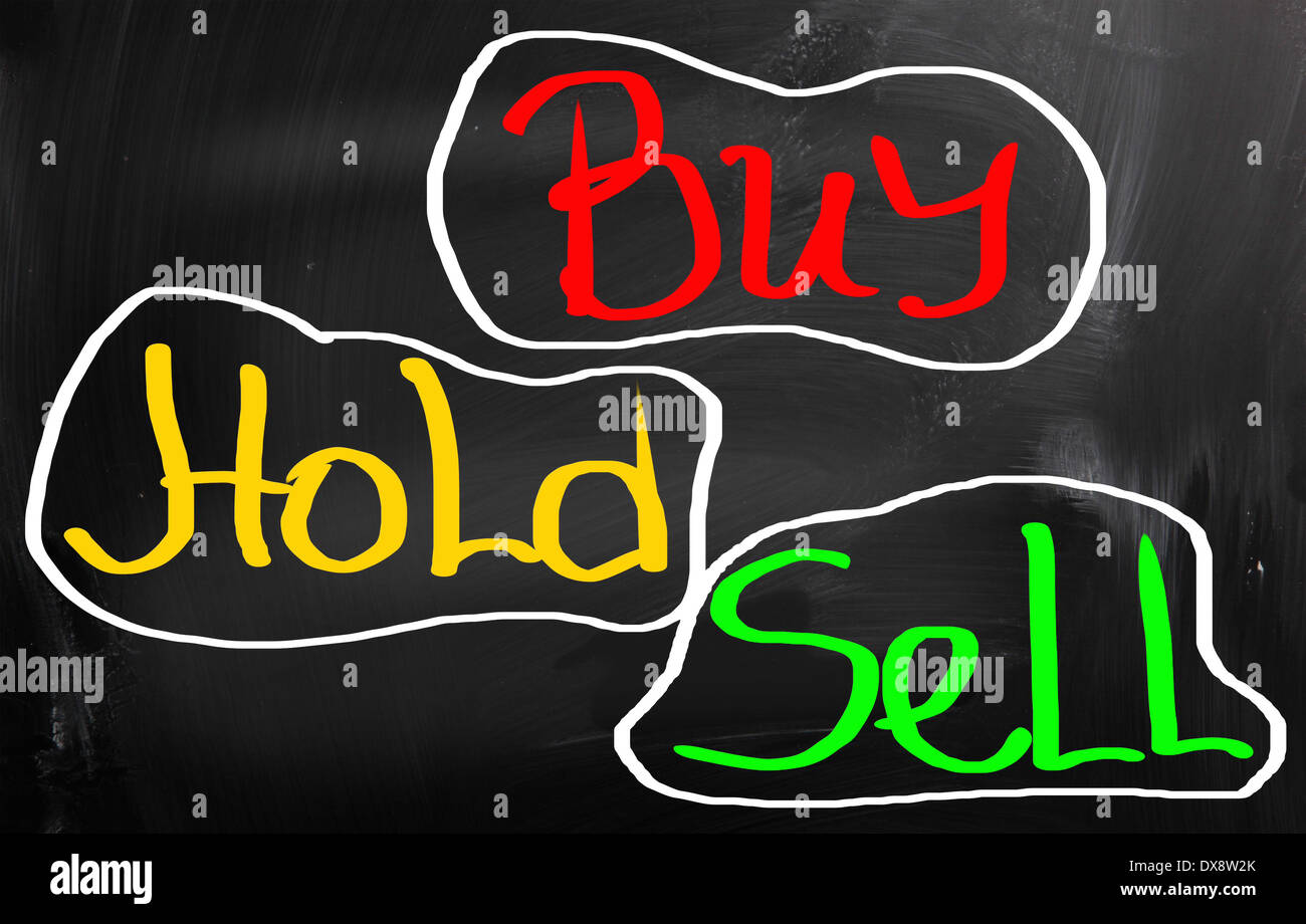 Buy Hold Sell Concept Stock Photo - Alamy