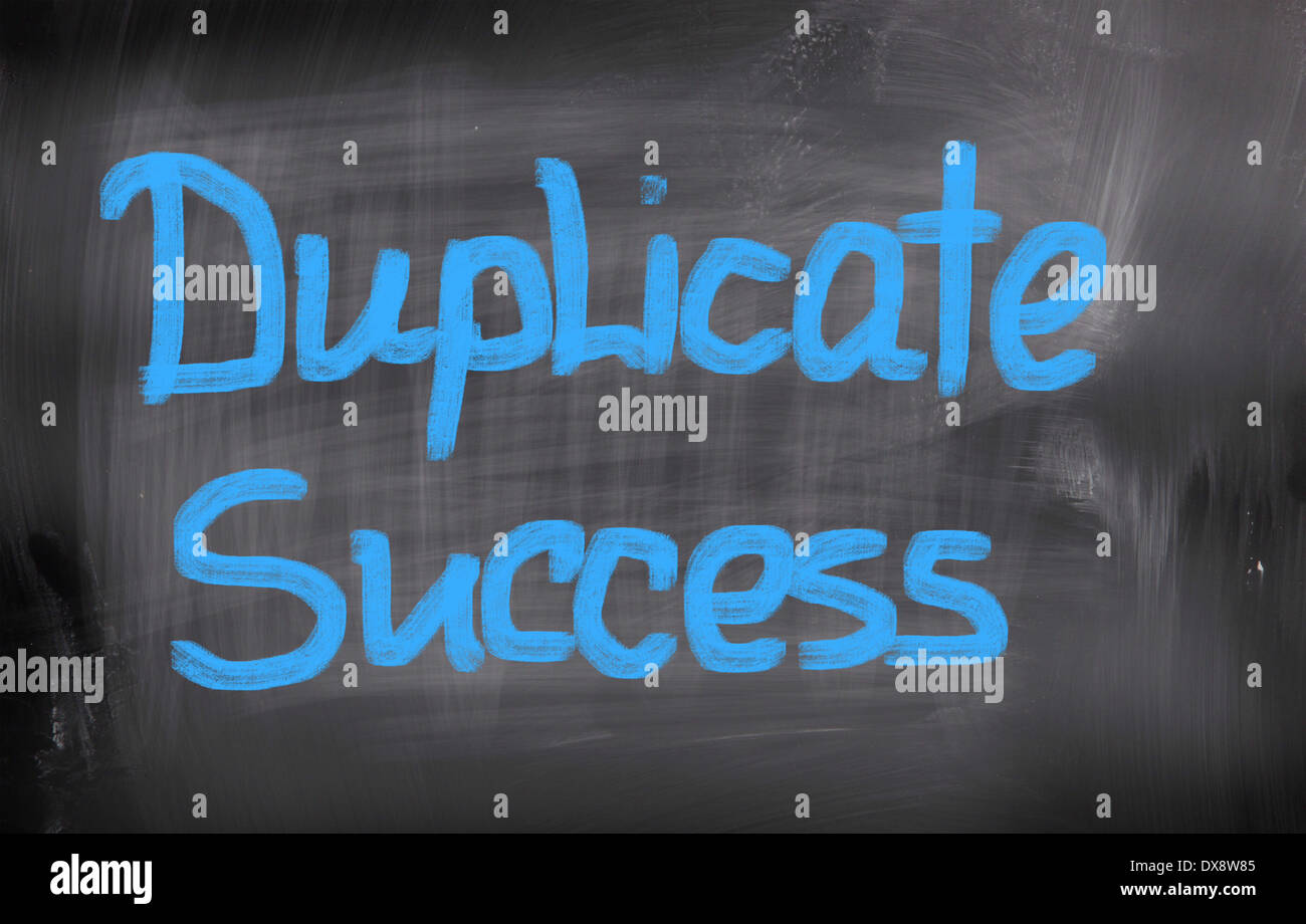 Duplicate Success Concept Stock Photo - Alamy