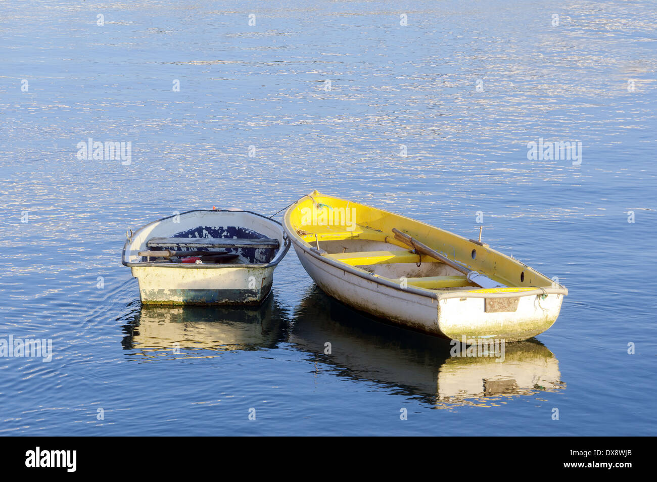 colorful boats with vivid colors on water Stock Photo - Alamy