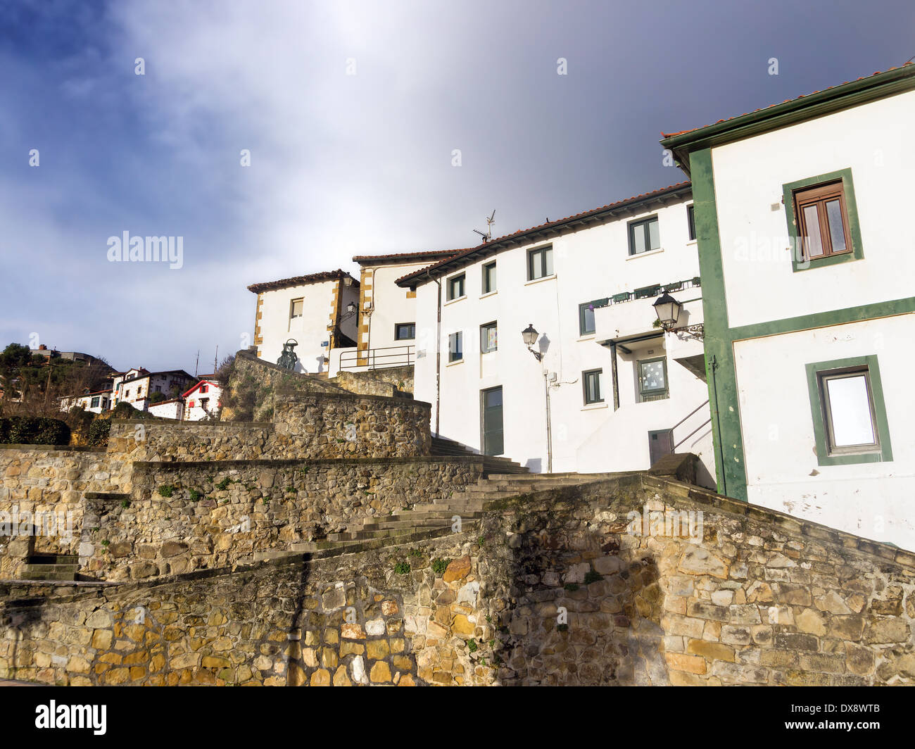Puerto Viejo houses, in Algorta, Getxo, Basque Country, Spain Stock ...