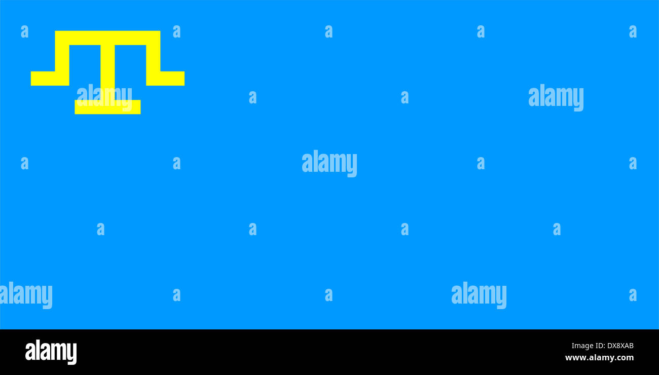 Flag of the Crimean Tatar people (variant Stock Photo - Alamy