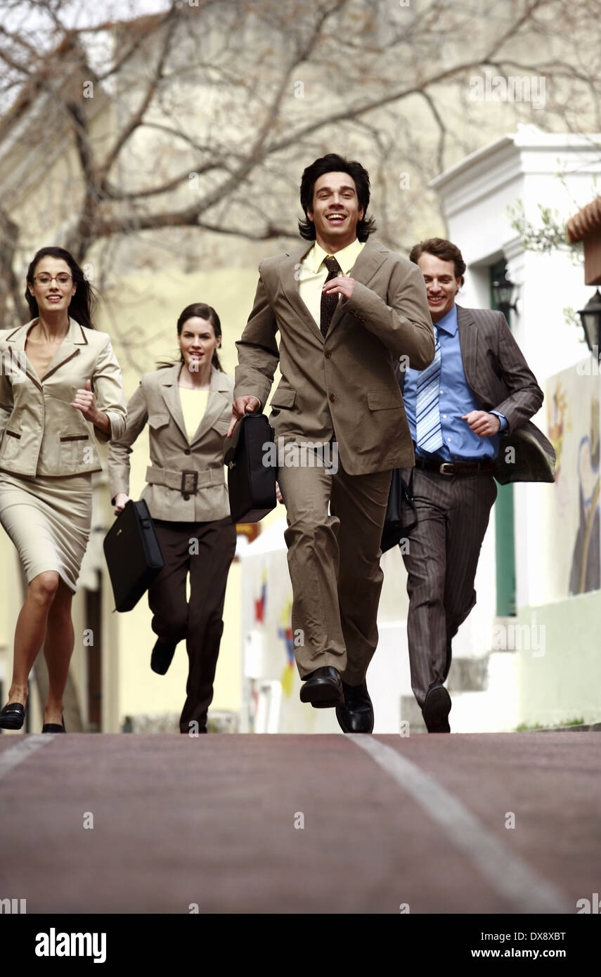 Business people running Stock Photo - Alamy