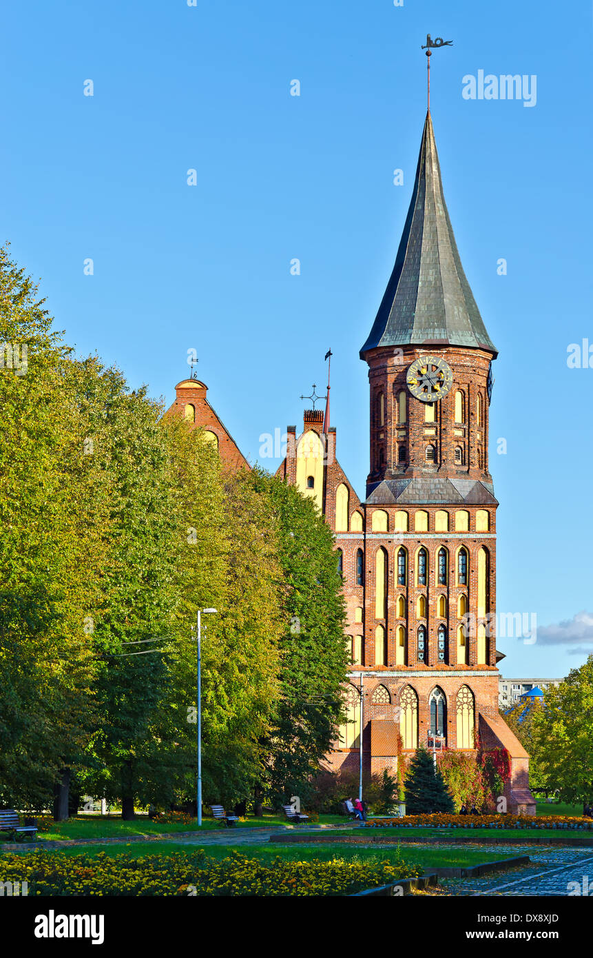 Koenigsberg Cathedral. Symbol of Kaliningrad (until 1946 Koenigsberg ...