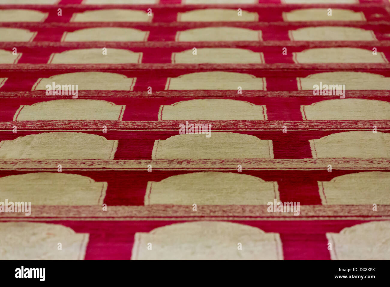 Prayer Carpet inside the Masjid Sultan Mosque in Singapore Stock Photo ...