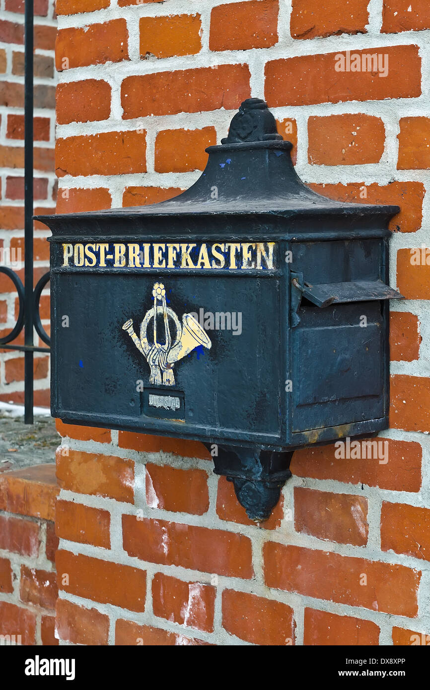 Ancient German mailbox. Museum of the World ocean. Kaliningrad (until ...